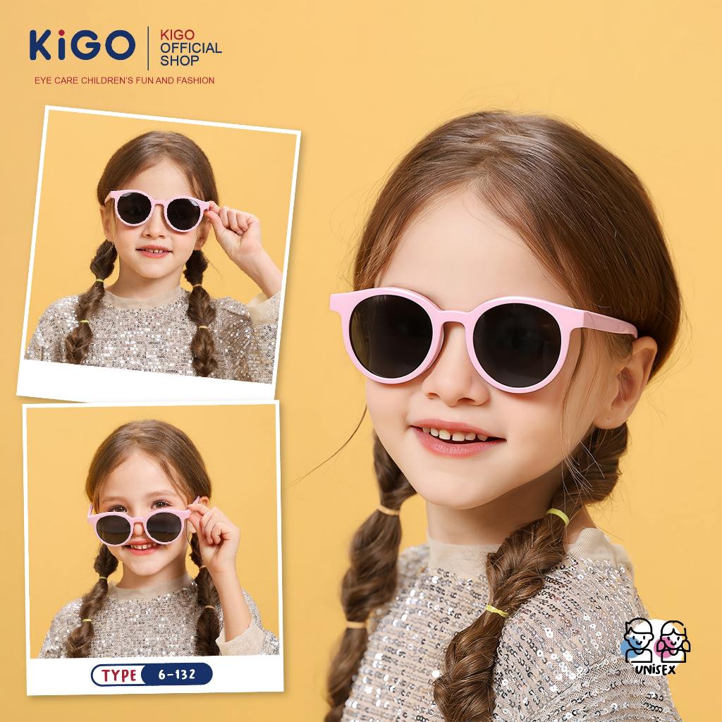 Jual KIGO Kacamata Anak Model Bulat Sunglasses Fashion Kids Laki Laki ...