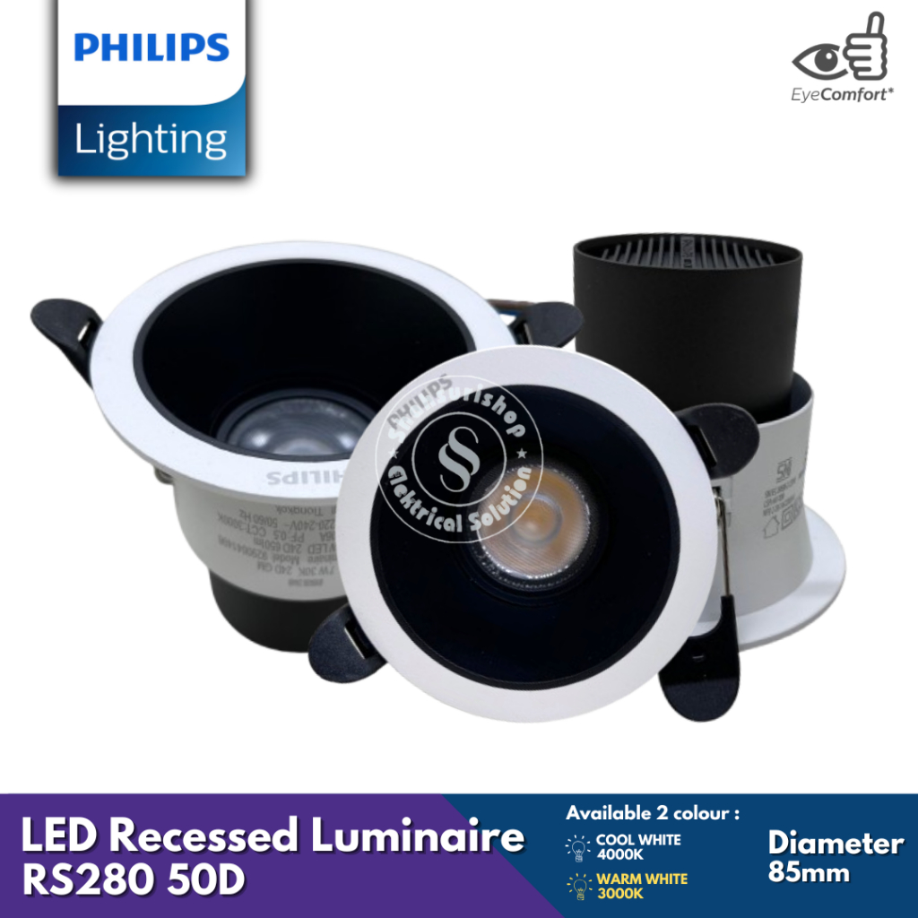 Jual PHILIPS LED SEMI R-SPOT SPOTLIGHT RECESSED LUMINAIRE RS280 G2 RC ...
