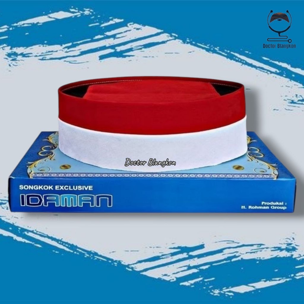 Jual Peci Kopiah Songkok Nasional Merah Putih Abah Aos Suryalaya Ukuran ...
