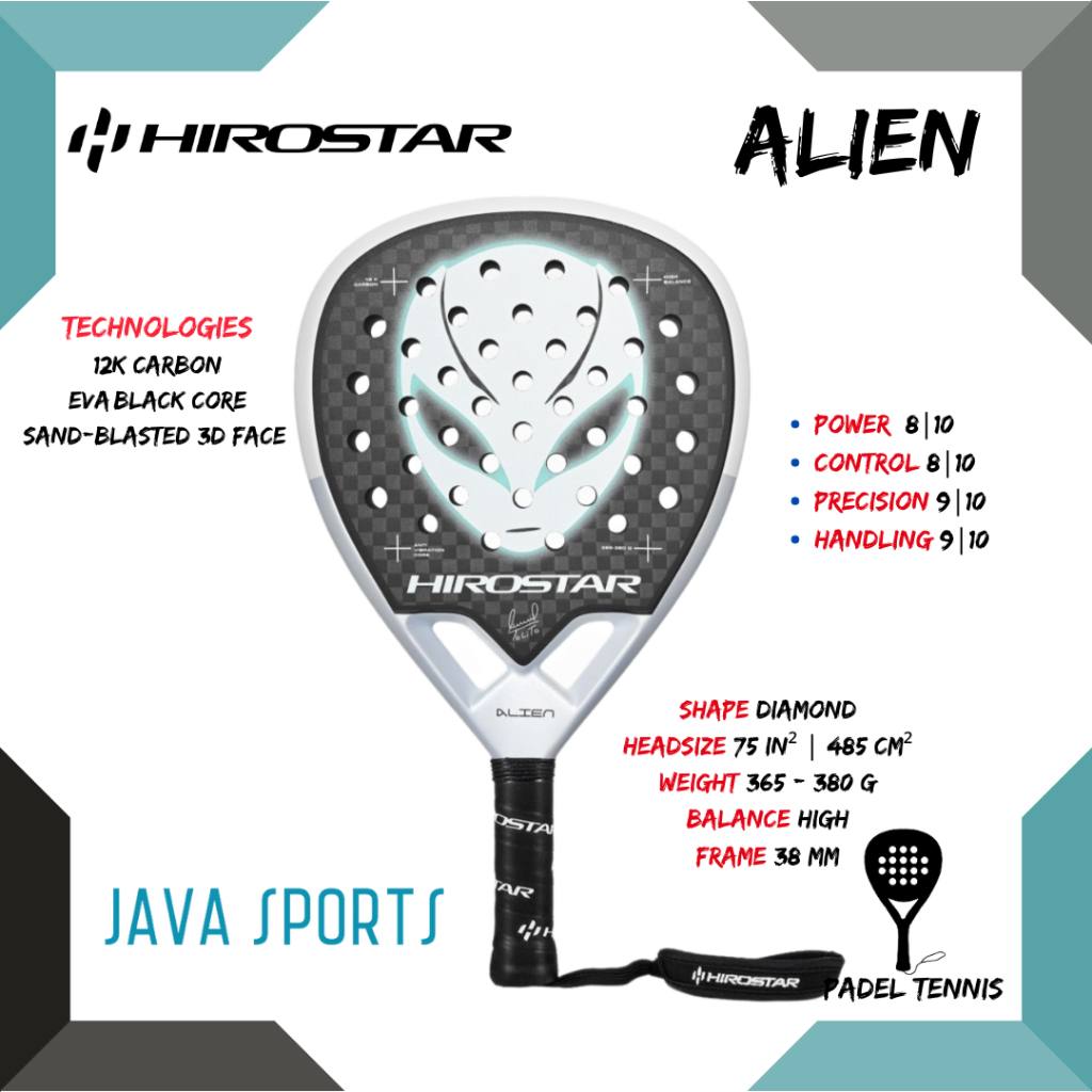 Jual Raket Padel Tenis Hirostar Alien Official Resmi Original Padel ...