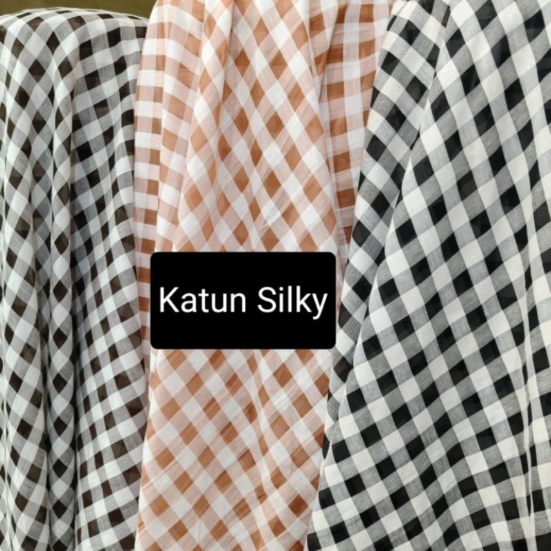 Jual Kain Katun Paris Silky yarndyed (harga 0,5mtr/50cm) | Shopee Indonesia