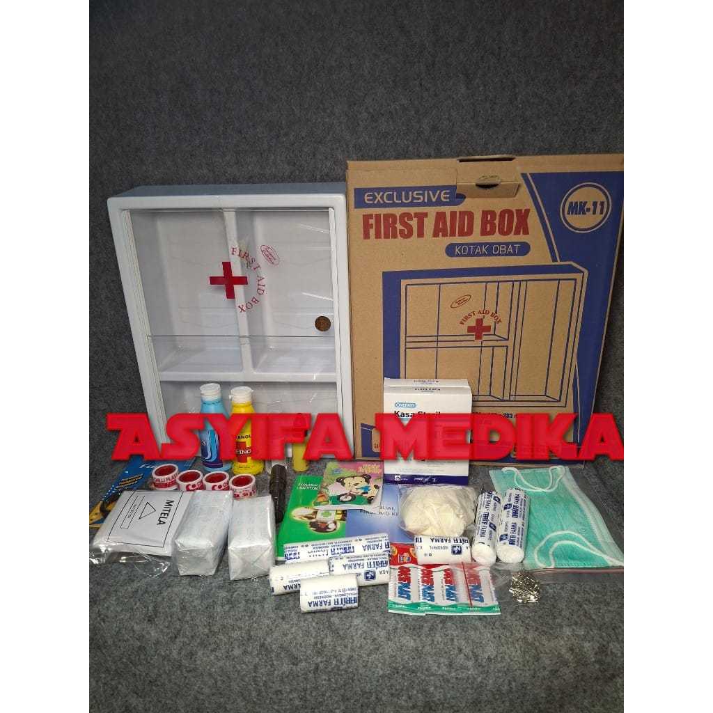 Jual Kotak Obat P3K Frist Aid Kit Isi Lengkap / Type A | Shopee Indonesia