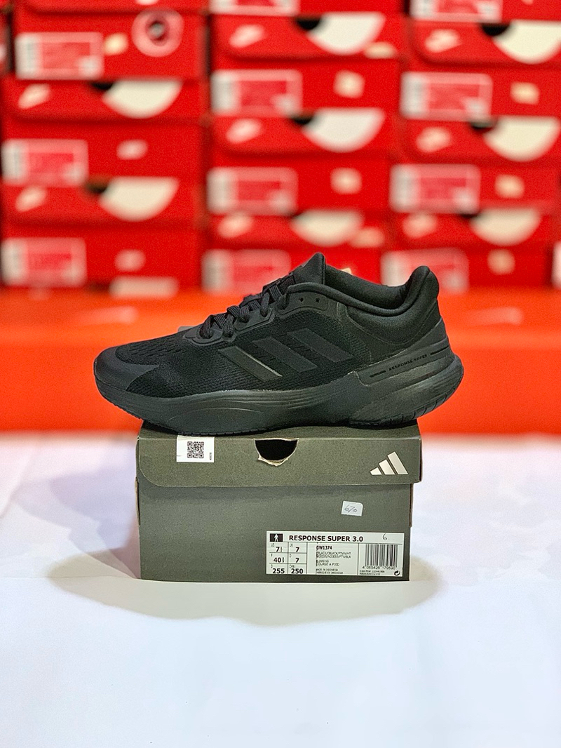 Jual ADIDAS RESPONSE SUPER 3.0 GW1374 FULL HITAM BLACK ORIGINAL 100% ...