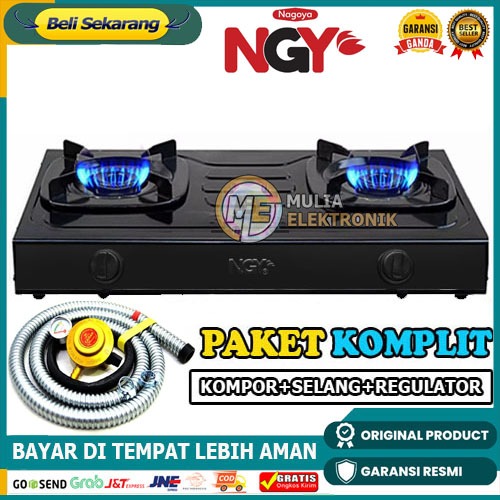 Jual Kompor Gas Api 2 Tungku NAGOYA | NGY-555 TF API BIRU PAKET ...