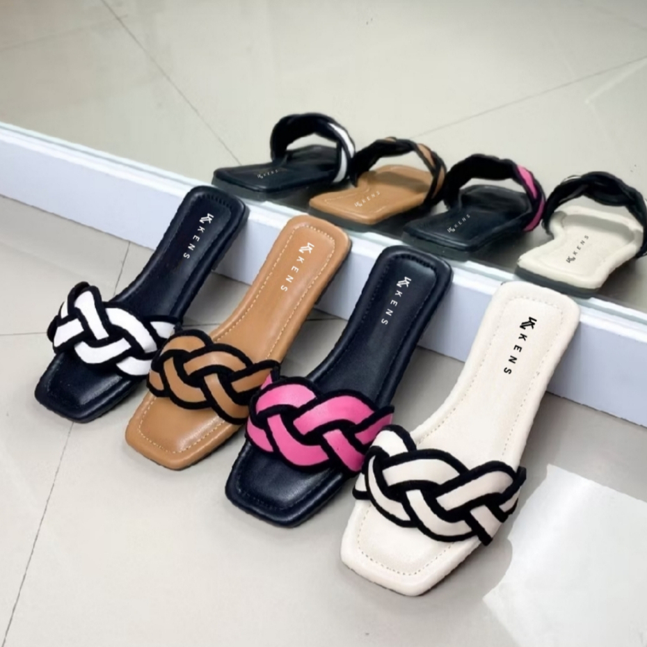 Jual KENS - Sandal Teplek Wanita Kekinian Slip On Kokop | Sandal Selop ...