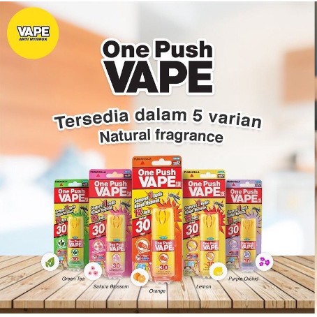 Jual ONE PUSH VAPE / OBAT NYAMUK SEKALI SEMPROT FUMAKILLA 30 | Shopee ...