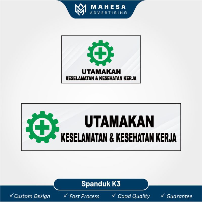 Jual Spanduk K3 - Utamakan Keselamatan & Kesehatan Kerja | Shopee Indonesia