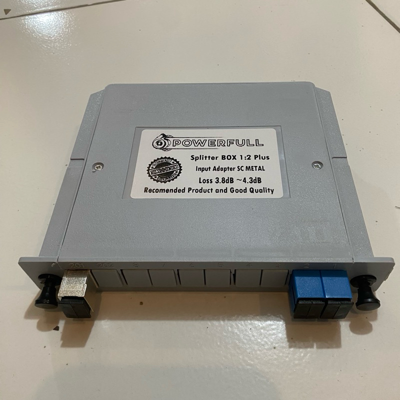 Jual Passive Spliter Box 1:2 Powerfull Plus - Spliter Box Fiber Optic ...