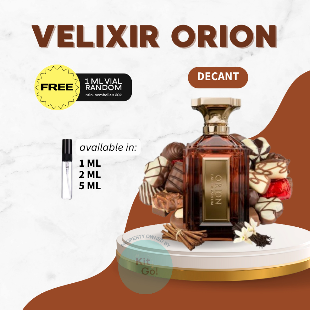 Jual Decant Parfum Velixir Orion Parfum Pria Wanita Unisex 1ml 2ml 5ml ...