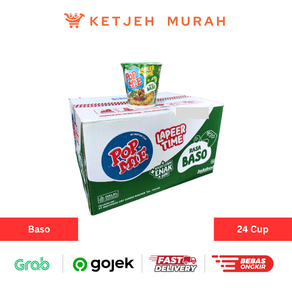 Jual Pop Mie Mie Instant Rasa Baso Jumbo 1 Dus isi 24 Pcs | Shopee ...