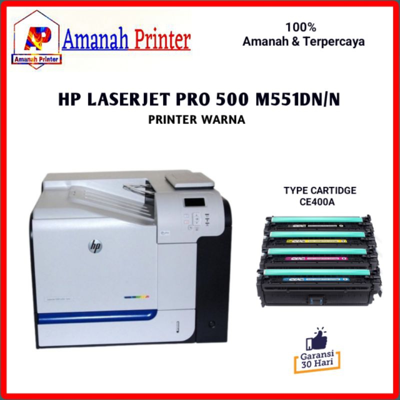 Jual Printer Color HP Laserjet Pro 500 M551dn M551n Duplex bisa print bolak balik otomatis ...