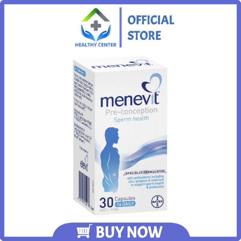 Jual Menevit 30 Capsules - Male Fertility Supplement Terlaris Official ...