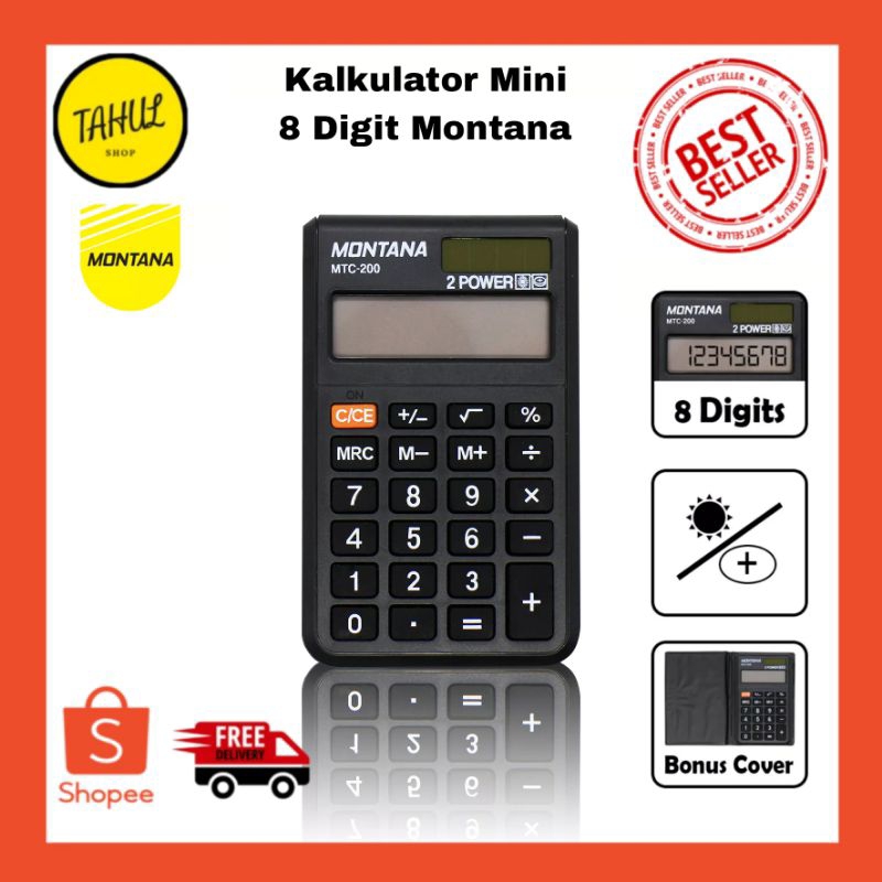 Jual Kalkulator Mini MONTANA 8 digit MONTANA Calculator / Kalkulator ...