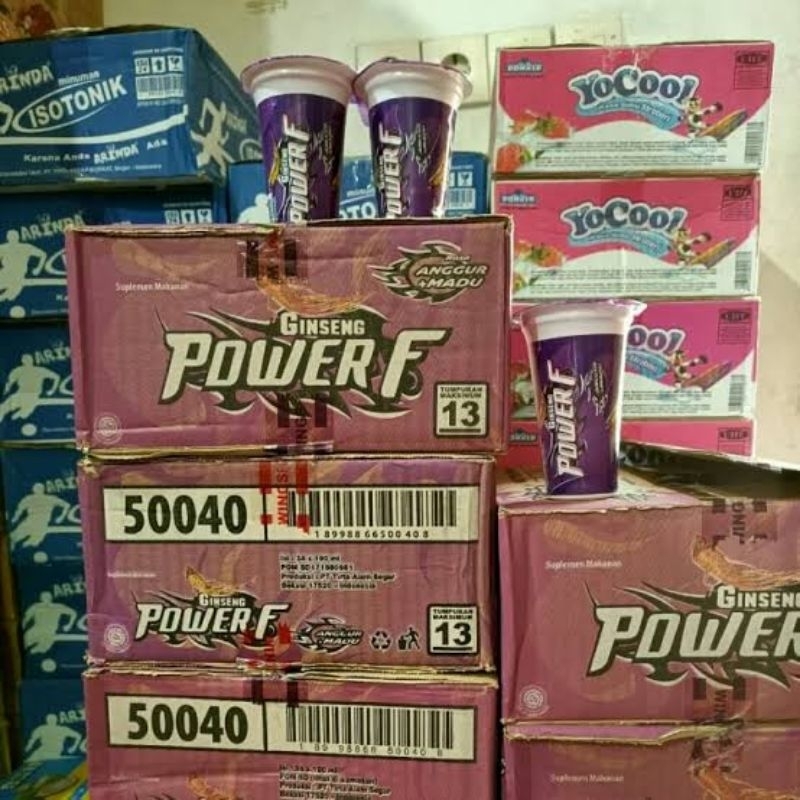 Jual Minuman Power F Cup 1 dus isi 24 pcs | Shopee Indonesia