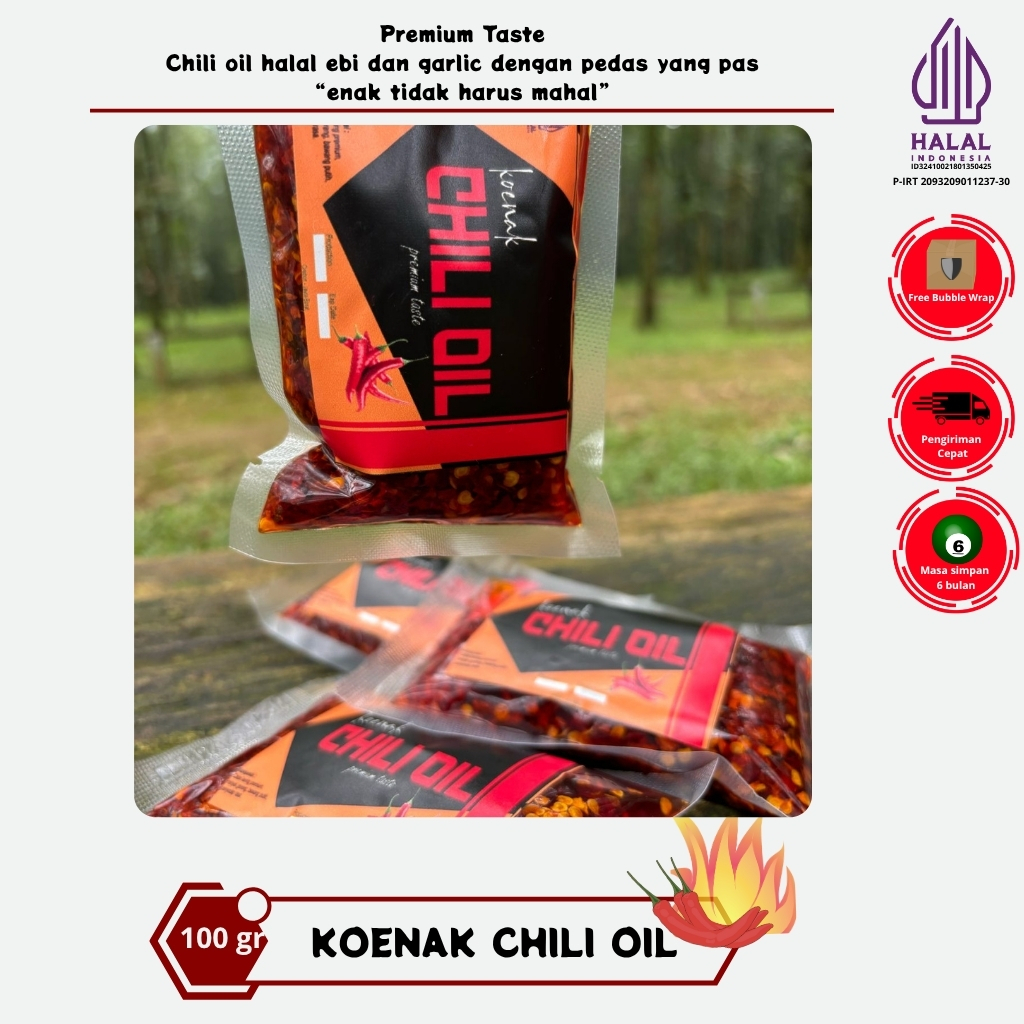 Jual Chili Oil Koenak HALAL MUI [PROMO BELI 1 GRATIS 1] Chili Oil pedas ...