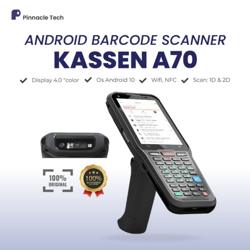 Jual Kassen A70 Mobile Scanner Barcode 1D 2D Handheld Portable Data ...