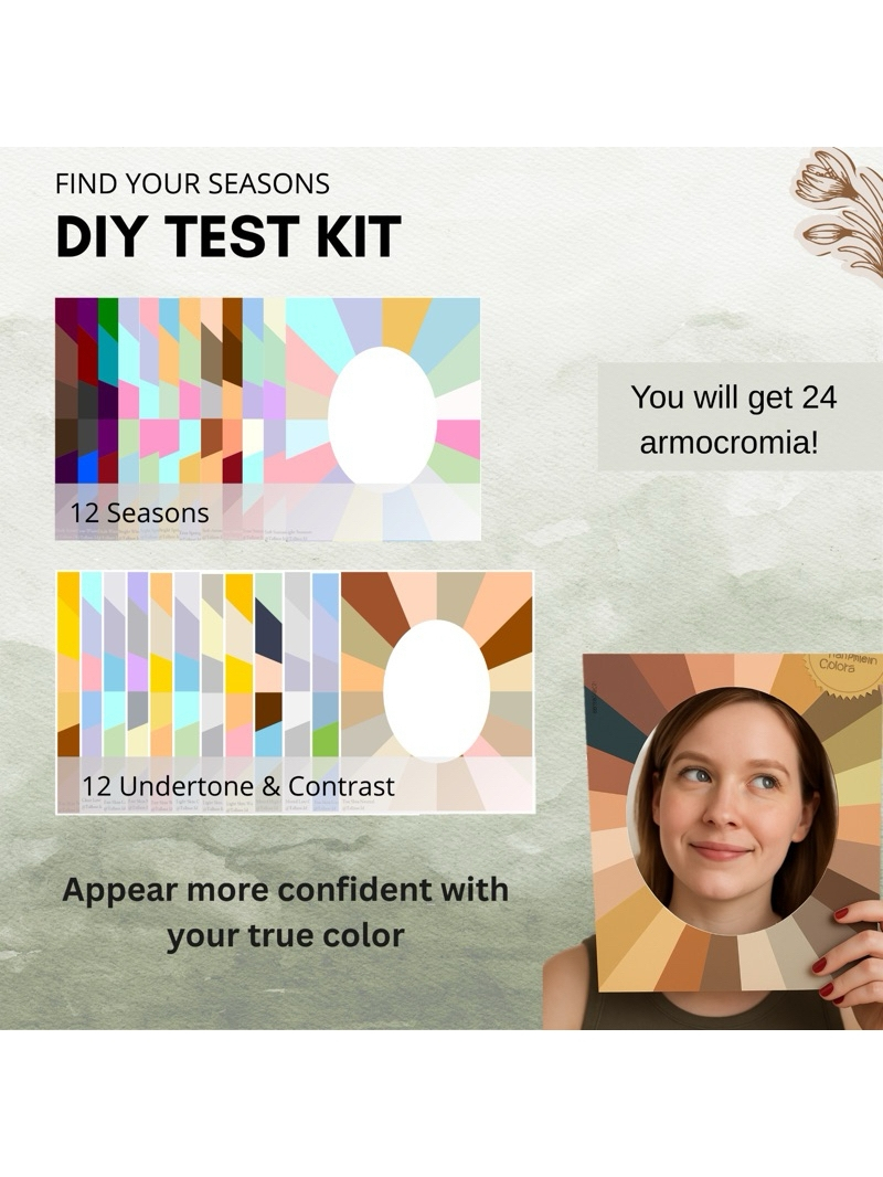 Jual DIY Color Analysis Test KIT (Personal Color test) 12 seasons ...