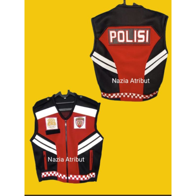 Jual Rompi Sabhara Merah / Rompi Samapta / Rompi Variasi Catur / Rompi ...
