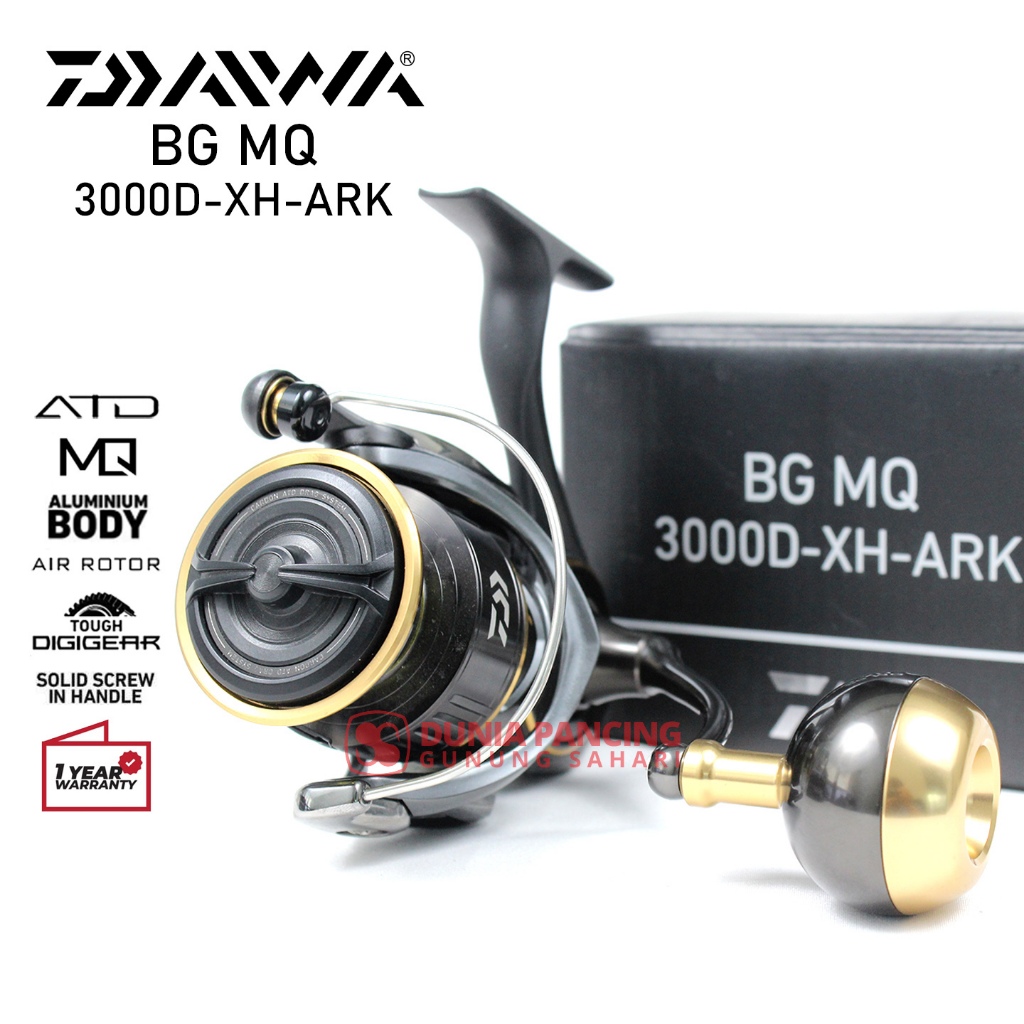 Jual Reel Spinning Daiwa BG MQ 21 ARK 3000,4000,5000,6000 | Shopee Indonesia