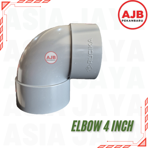 Jual (/PCS) ELBOW 4" RUCIKA D TEBAL PVC Knee Knie Keni Siku 90 Fitting L 4 INCH | Shopee Indonesia