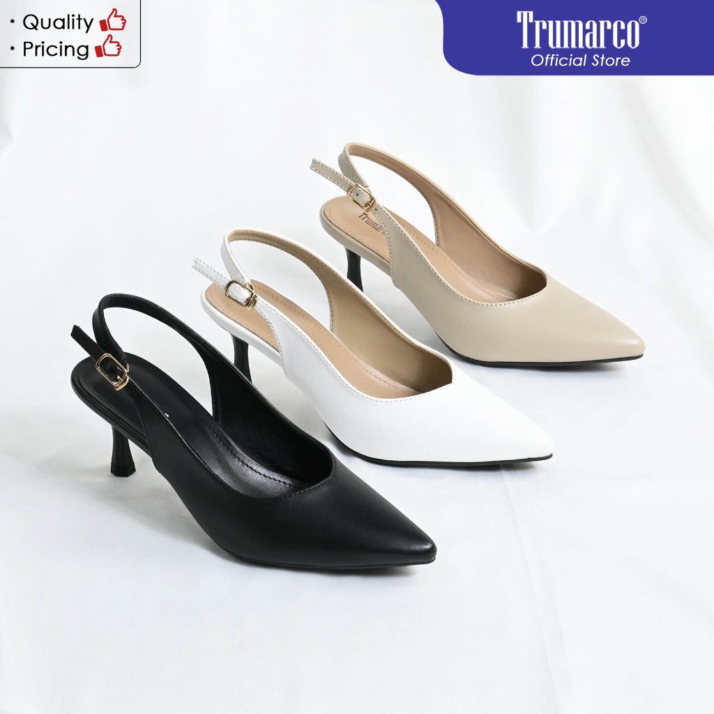Jual TRUMARCO Sepatu Kerja Slingback / Sepatu Heels Wanita Slingback ...