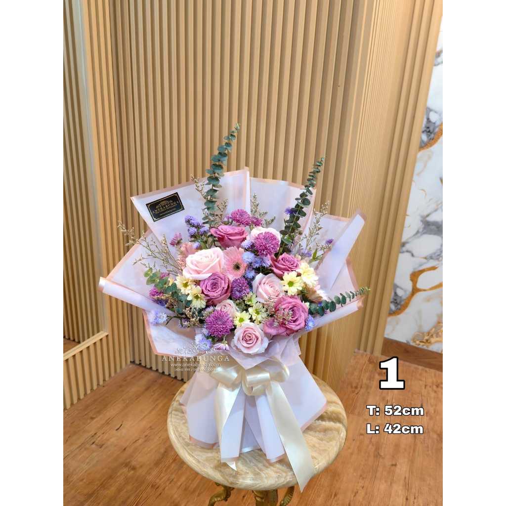 Jual Buket Bunga Asli Fresh Rose Hand Bouquet Flower ulang tahun ...