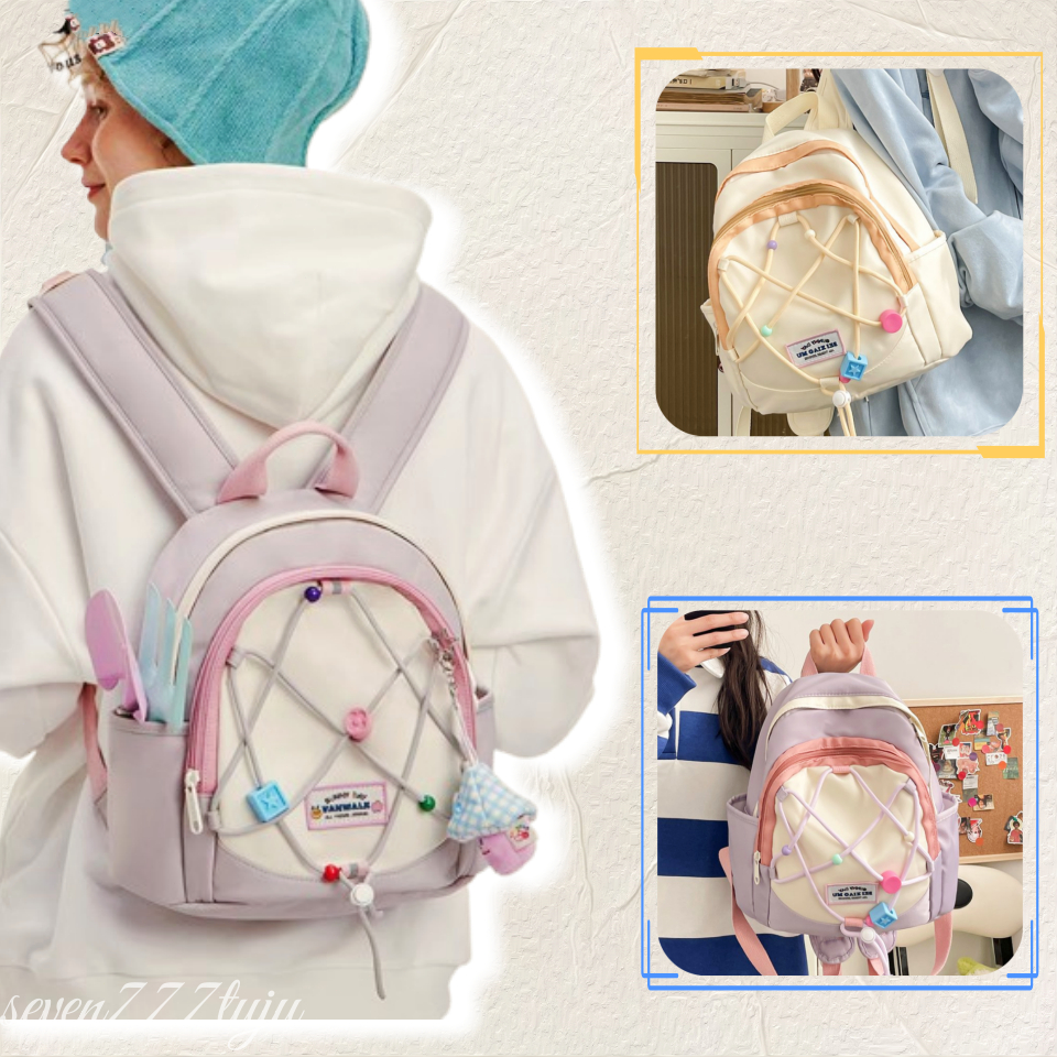 Jual [COD]Tas Ransel Mini Kanvas Tas Sekolah Anak Perempuan Lucu Korean ...