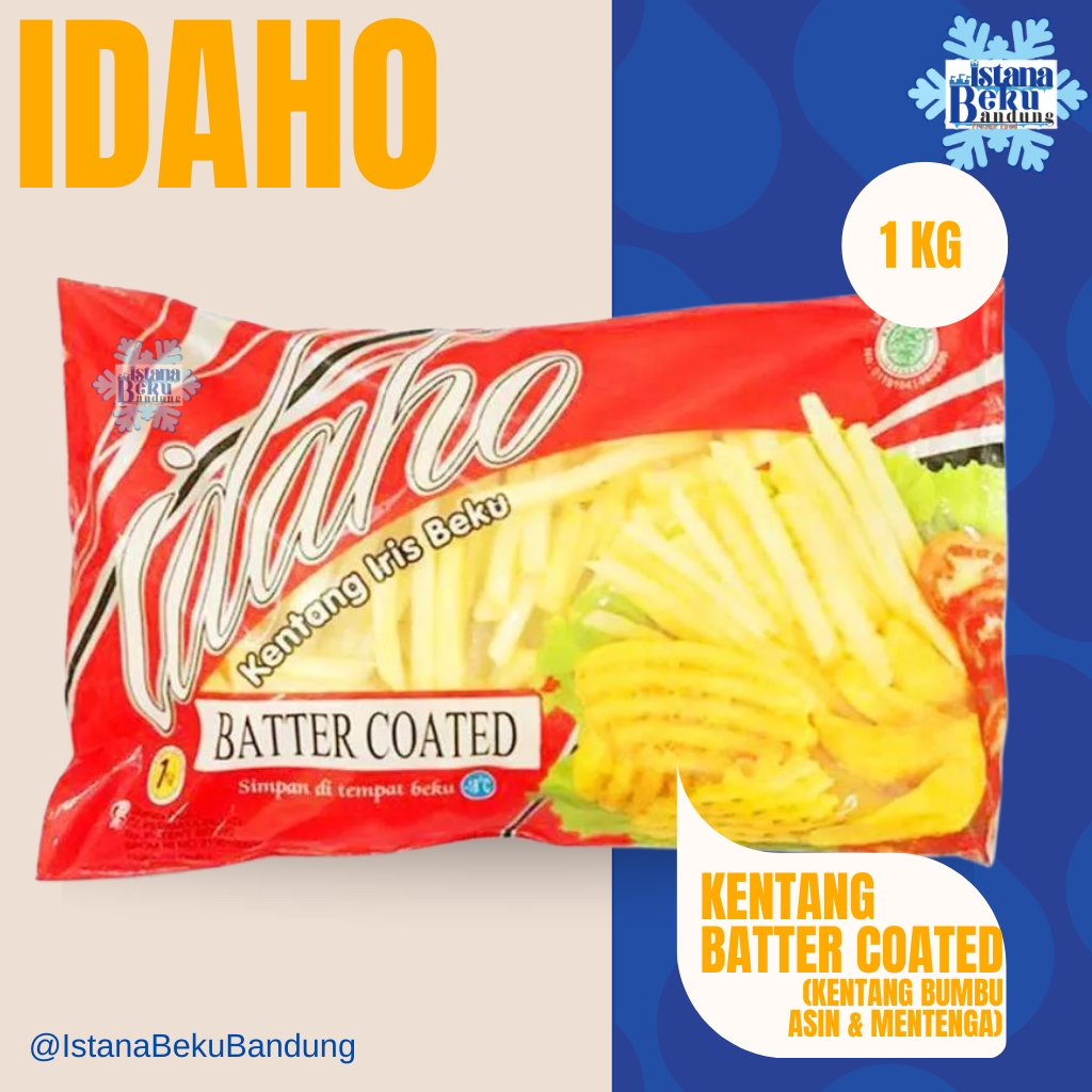 Jual Idaho Batter Coated 1kg / Kentang Beku Asin & Mentega | Shopee ...