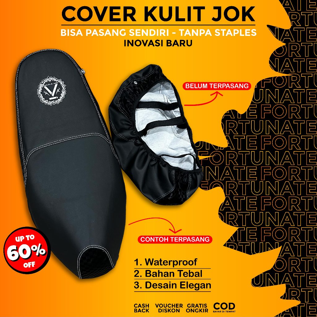 Jual Kulit Jok Motor akna Fortunate Jaitan Tengah X Catur 3D tebal ...