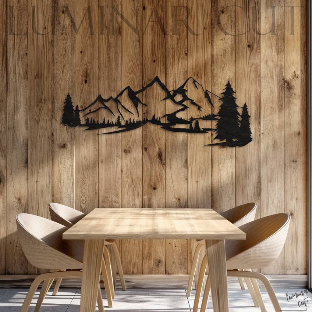 Jual READY TERBARU !!! HIASAN DINDING LAMPU RGB Kayu Pegunungan & Hutan ...