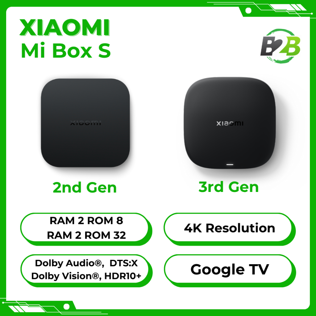 Jual Xiaomi Mi Box S 2nd Gen / 3rd Gen Smart Google TV HDR10 4K Ultra ...