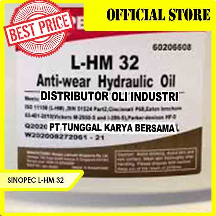 Jual SINOPEC L-HM 32 ( Ready Stock - 18 Liter ) | Shopee Indonesia