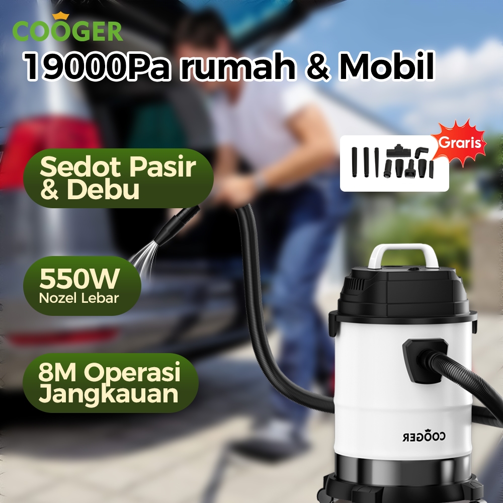 Jual COOGER SURABAYA Vacuum Wet Dry Pro18L Daya Hisap 19000Pa 550w ...