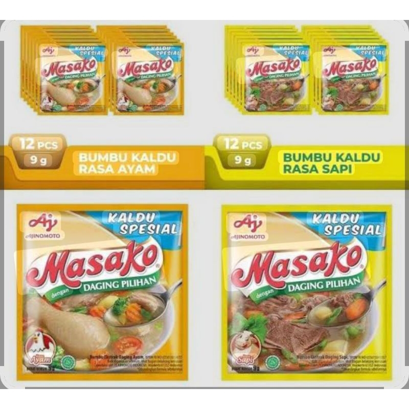 Jual masako sapi dan renceng 12x9gram/masako ayam renceng 12x9gram ...