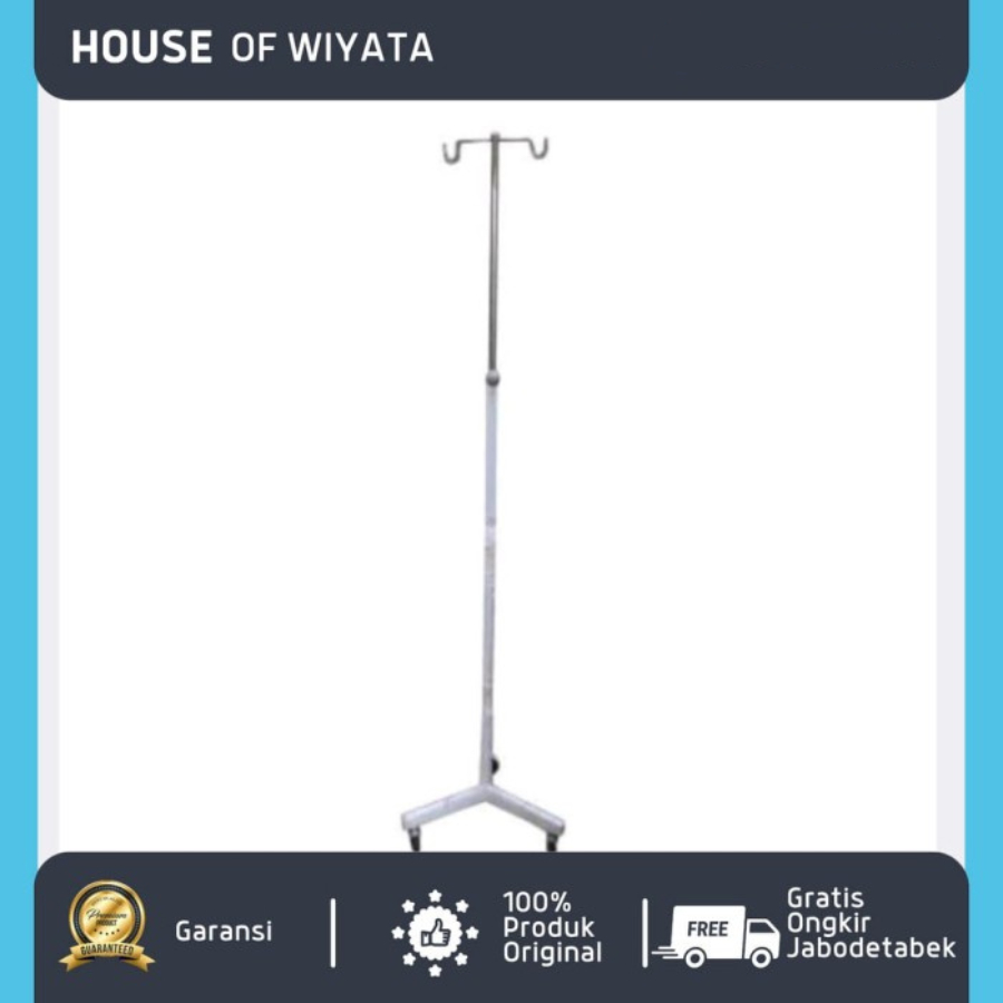 Jual Tiang infus kaki 3 Gantungan infus Besi Standar infus kaki 3 Tiang ...