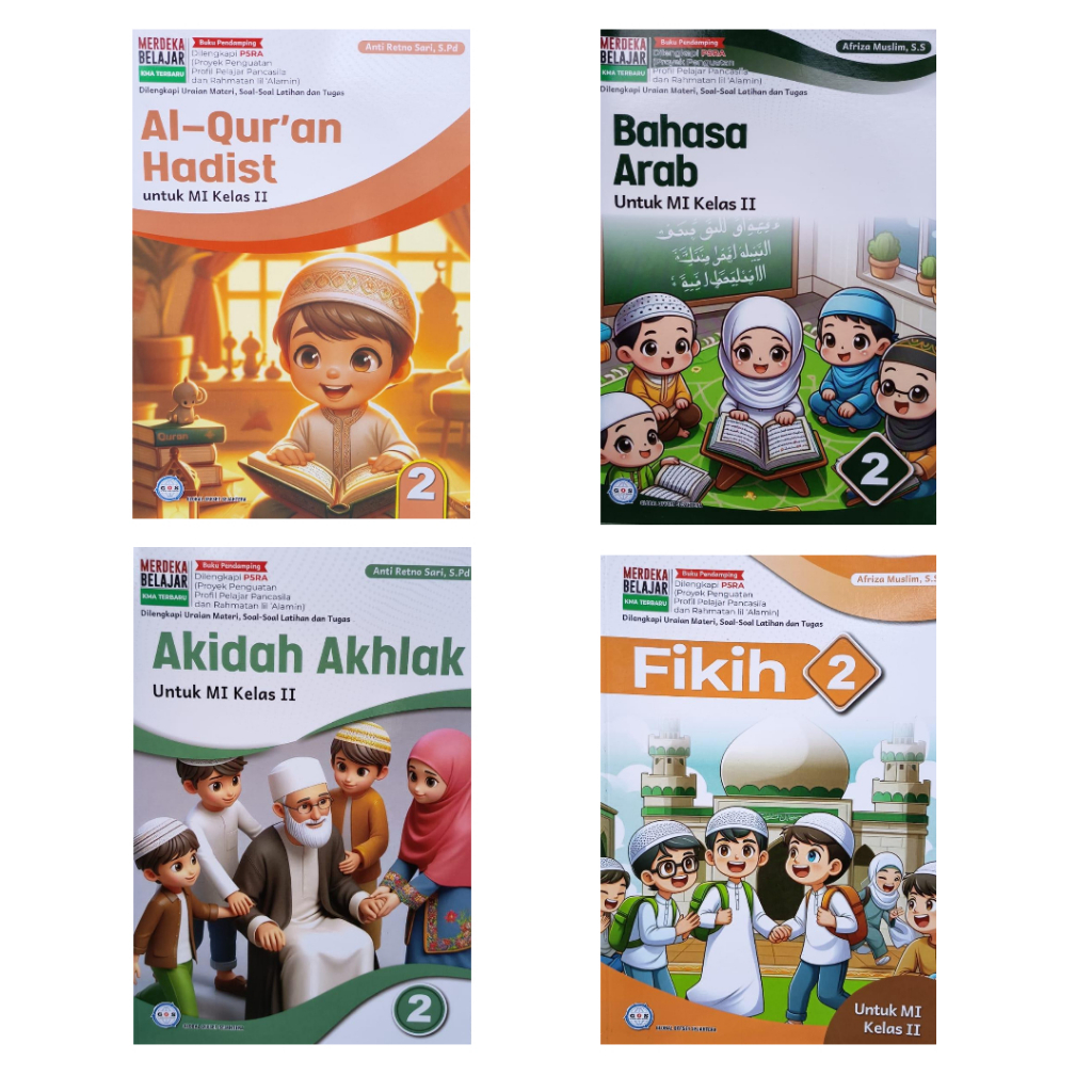 Jual Buku PENDAMPING Kelas 2 MI Fikih Bahasa Arab Akidah Akhlak AL Quran Hadis Kurikulum Merdeka ...