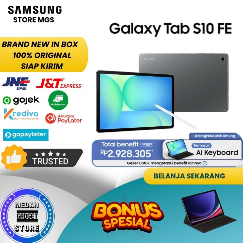 Jual Samsung Galaxy Tab S10 FE [8/128GB] WIFI / 5G | Tablet AI | Galaxy ...