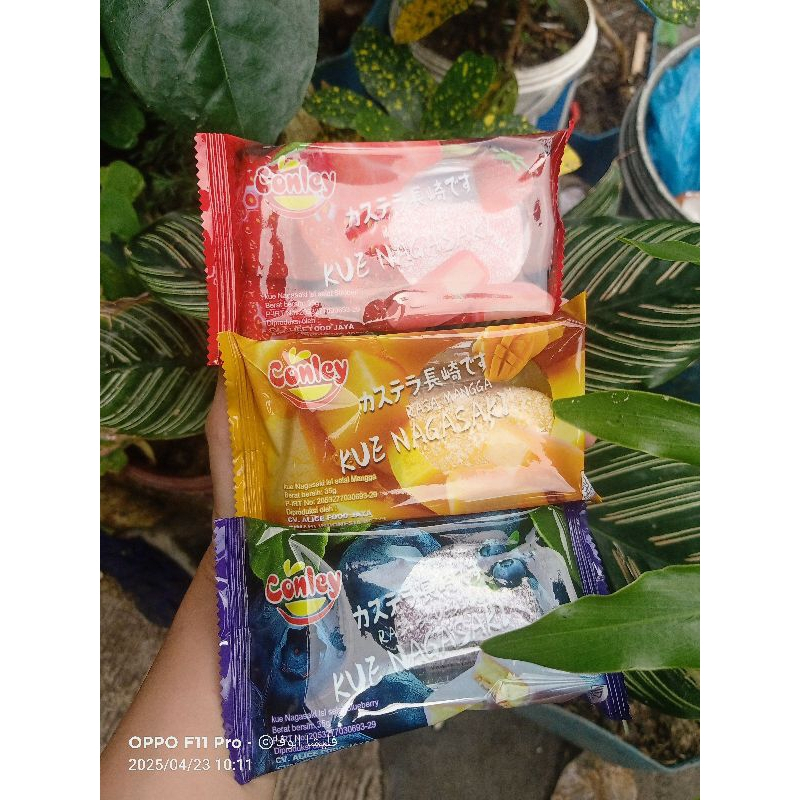 Jual kue nagasaki bolu super conley mochi 35gram jepang coklat mangga ...