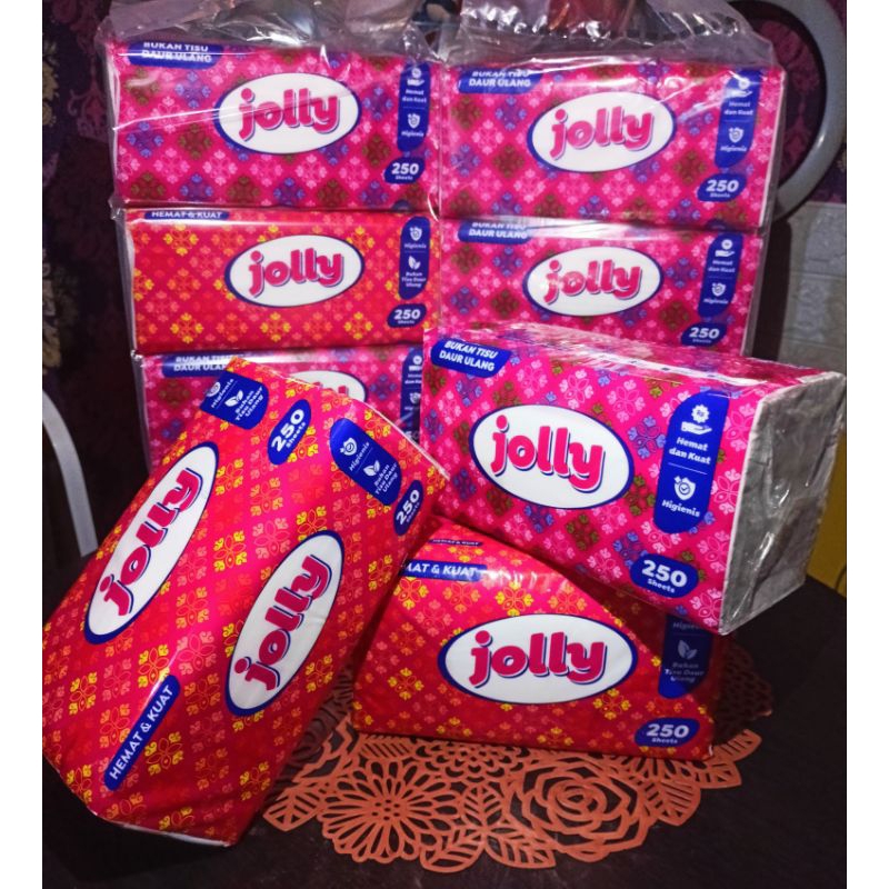 Jual Tisu Jolly 250 Sheet isi 4 pack , Jolly facial tissue | Shopee ...