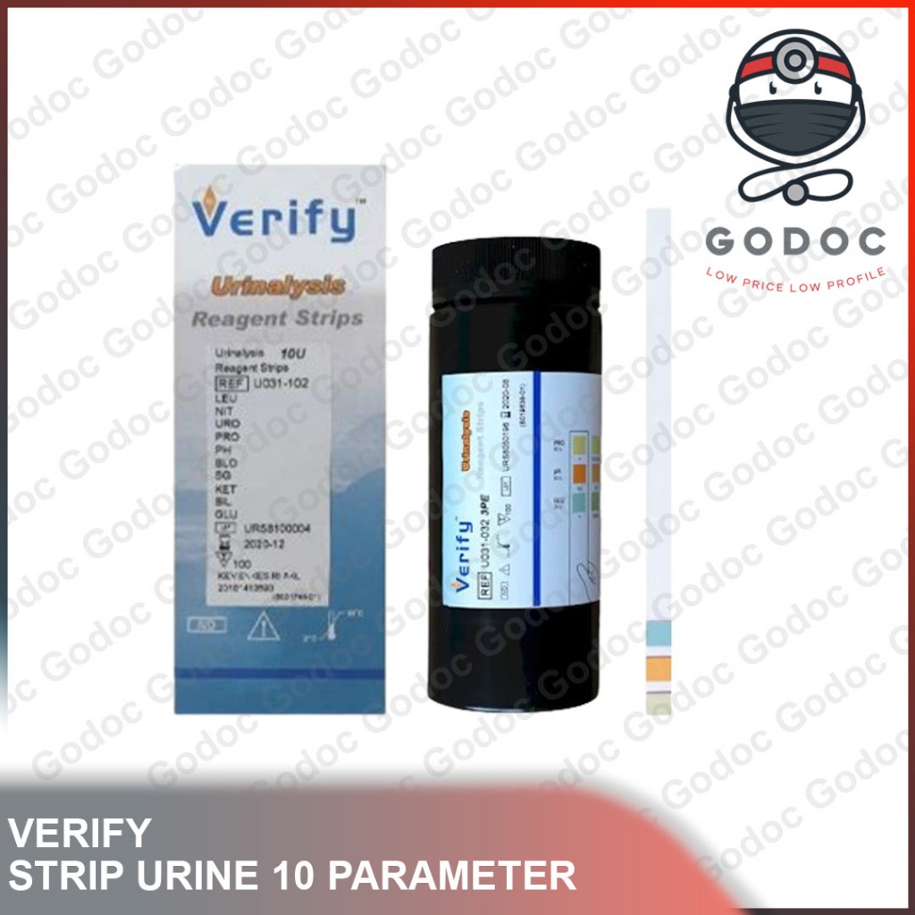 Jual Verify 10 parameter 3 parameter / Verify / Urineanalysis / Strip ...