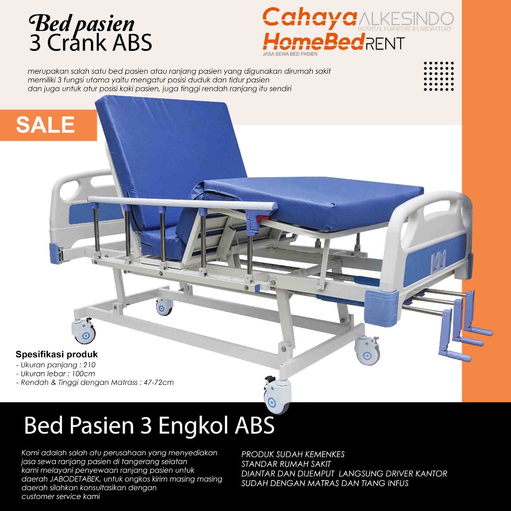 Jual Bed Pasien 3 engkol ABS GTT | Ranjang Tempat Tidur Rumah Sakit 3 ...