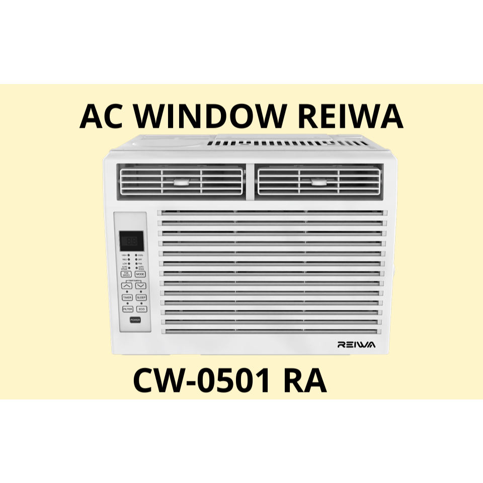 Jual AIR CONDIONER AC WINDOW PORTABLE REIWA 1/2PK 0.5PK CW0501RA CW ...