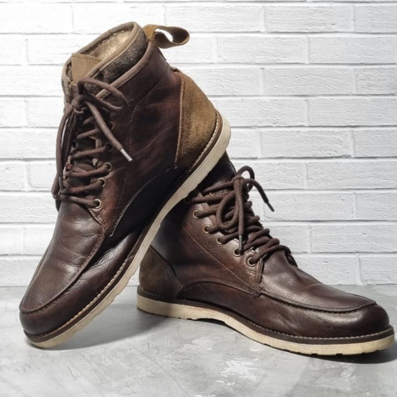 Jual Sepatu Boots Maximo Model Moc Toe Kulas | Shopee Indonesia