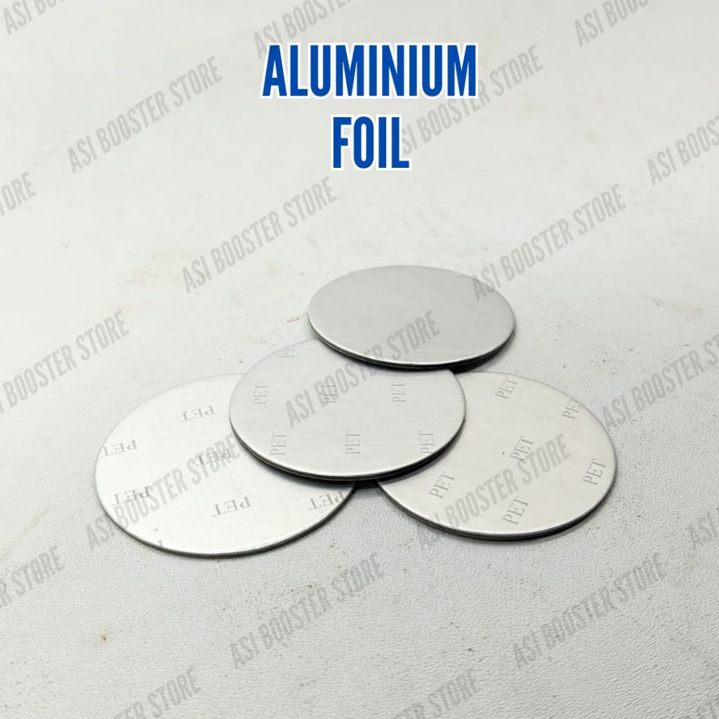 Jual alumunium foil ukuran 38 botol PET botol 100ml (100pcs) | Shopee ...