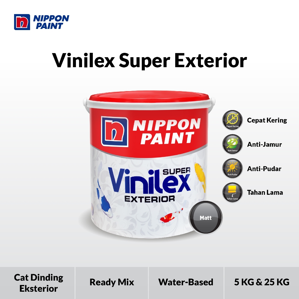 Jual Nippon Paint - Vinilex Super Exterior -25kg- Cat Dinding Eksterior ...