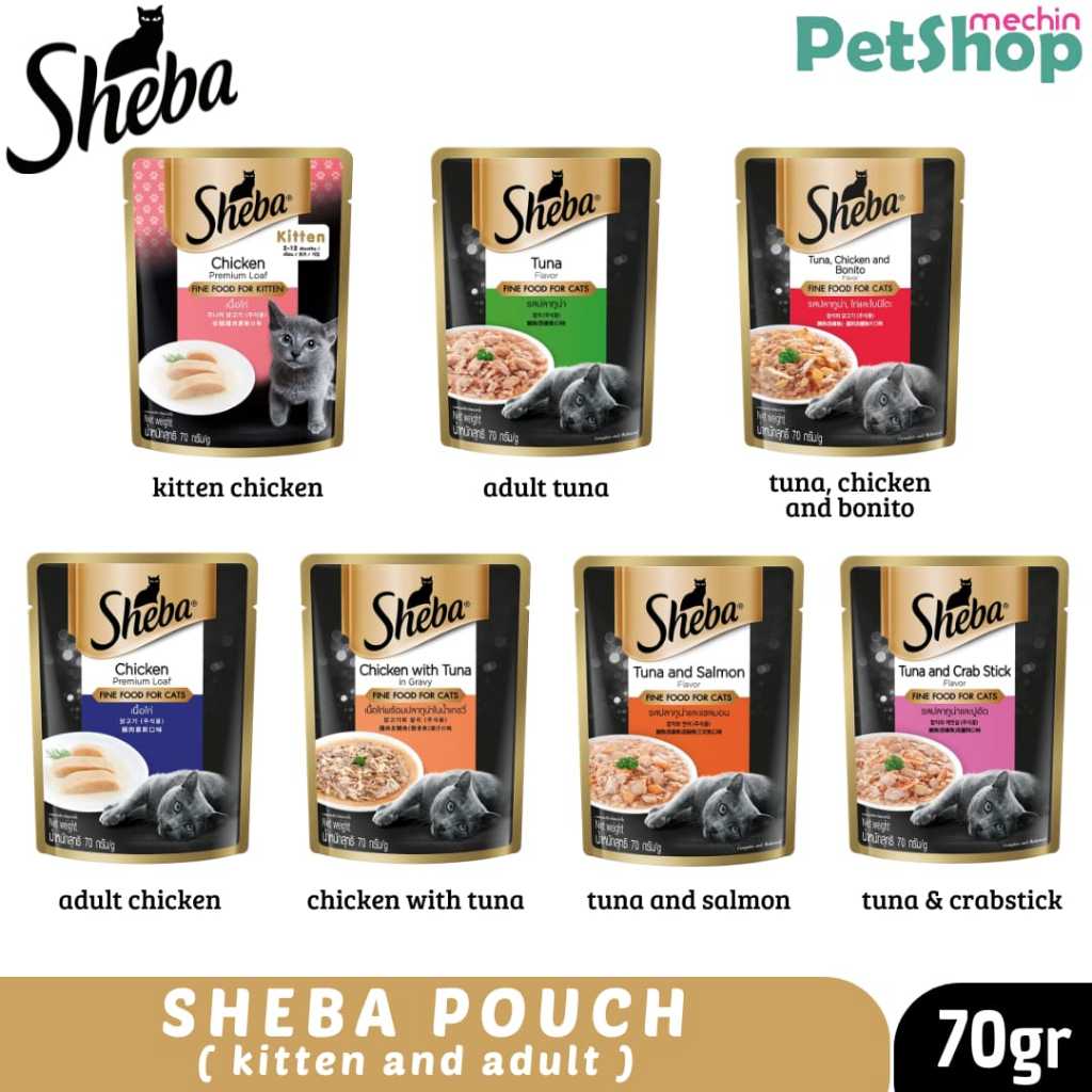 Jual SHEBA Pouch Makanan Kucing Basah Premium 70gr | Shopee Indonesia
