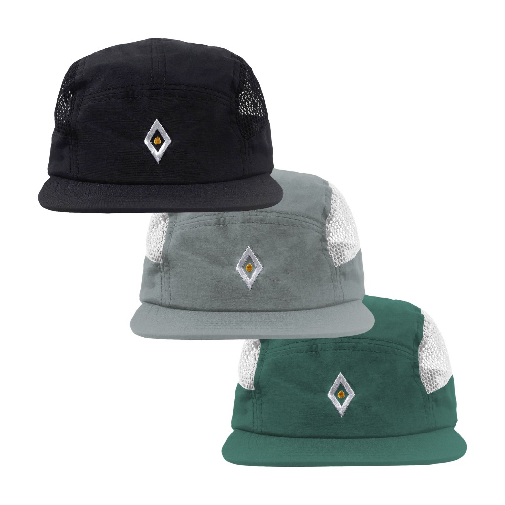 Jual Norte Hat Sungi 5 Panel - Black - Taslan Dusky Crinkle - Running ...
