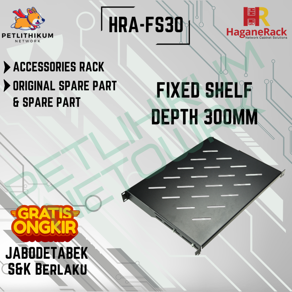 Jual Fixed Shelf 300mm - Ambalan Rack Server Tatakan Rak Server ...