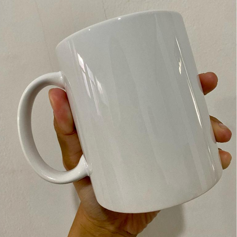 Jual Mug Putih Polos 11oz / Bahan Mug Custom SNI Coating / Mug Coating ...