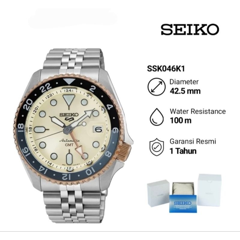 Jual Seiko 5 Sports GMT SSK046K1 Asian Pacific Limited Edition Jam ...